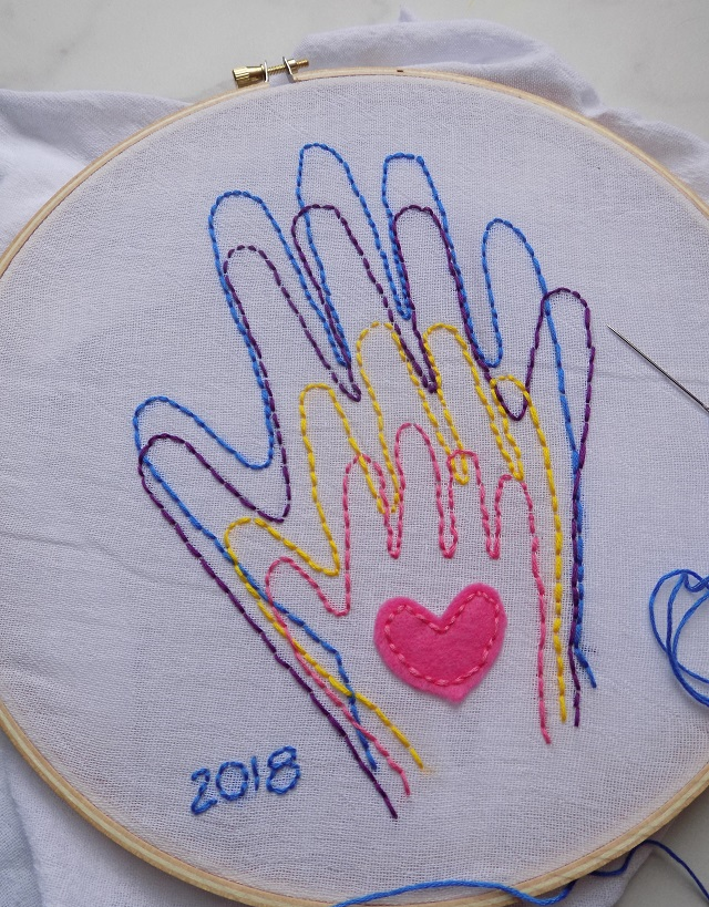 One Savvy Mom ™ | NYC Area Mom Blog: Embroidered Handprints - Perfect ...