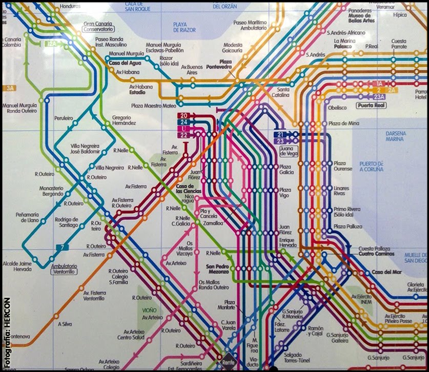 Listos los Planos de Recorridos de las Líneas de Bus Urbano. Mayor y ...