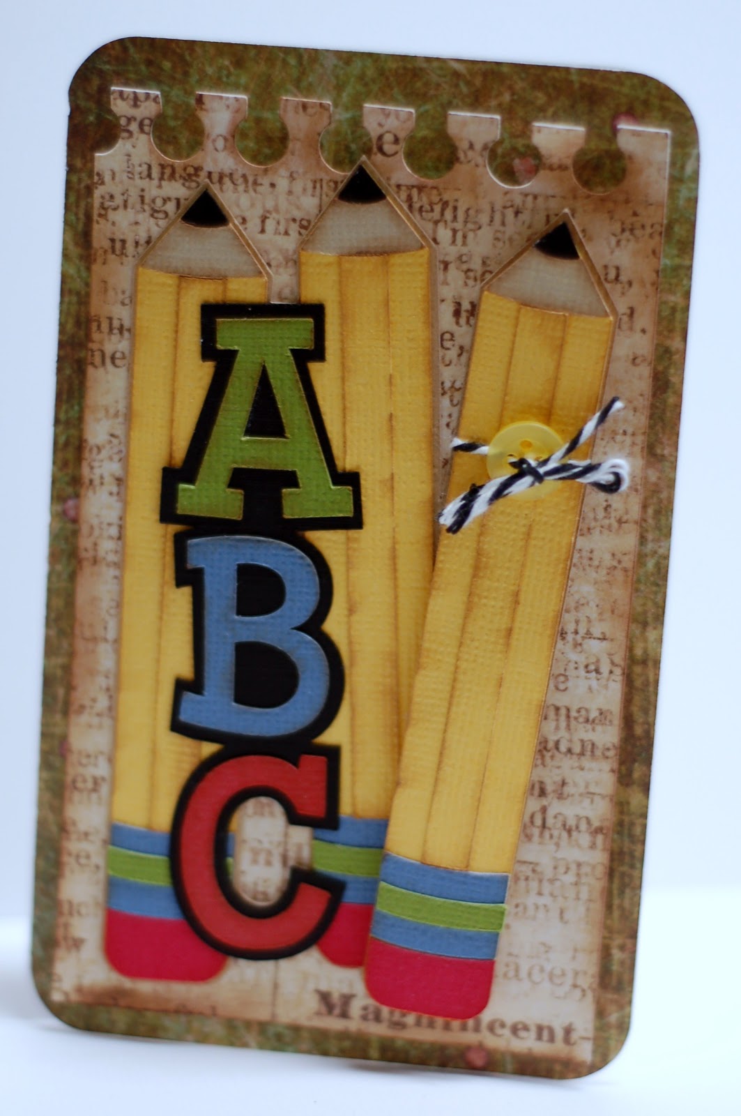 Paper Creations by Kristin: ABC Pencil Cards