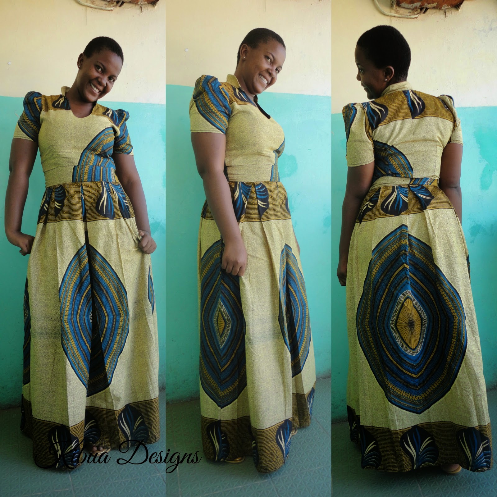 Kibua Designs: LONG KITENGE DRESS