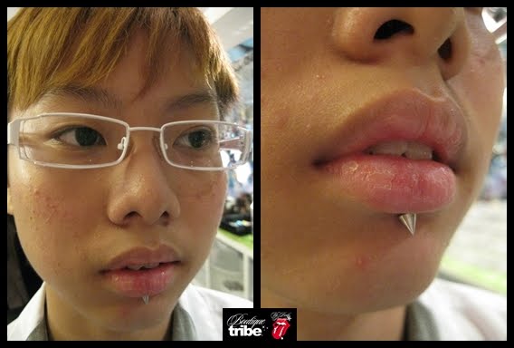 Vie Body Piercing @ Boutique Tribe: Labret piercing