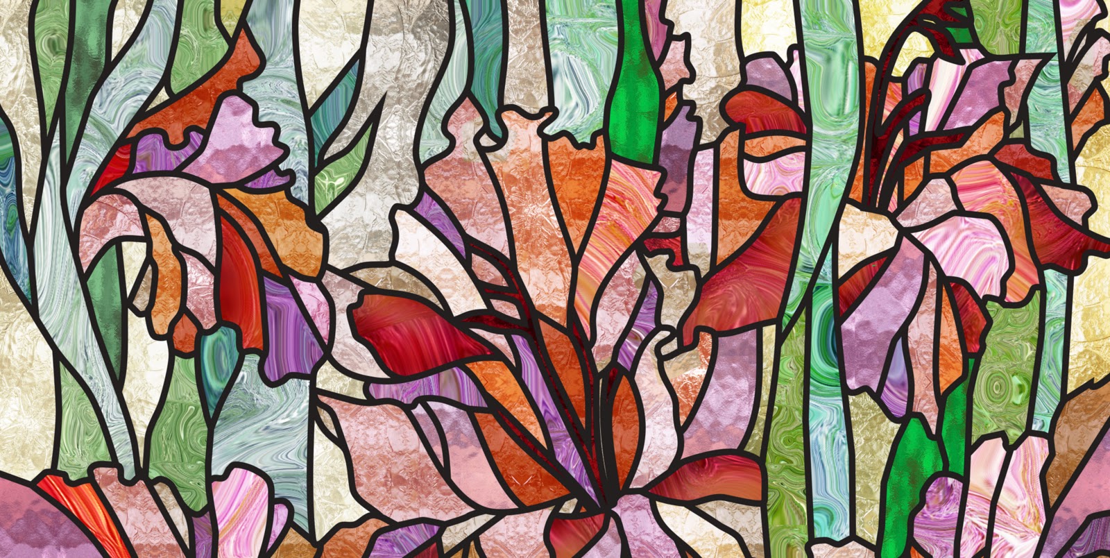 "GLASS" Обмен файлами.: Панорама витража под фотопечать ( Panoramic vitraj)