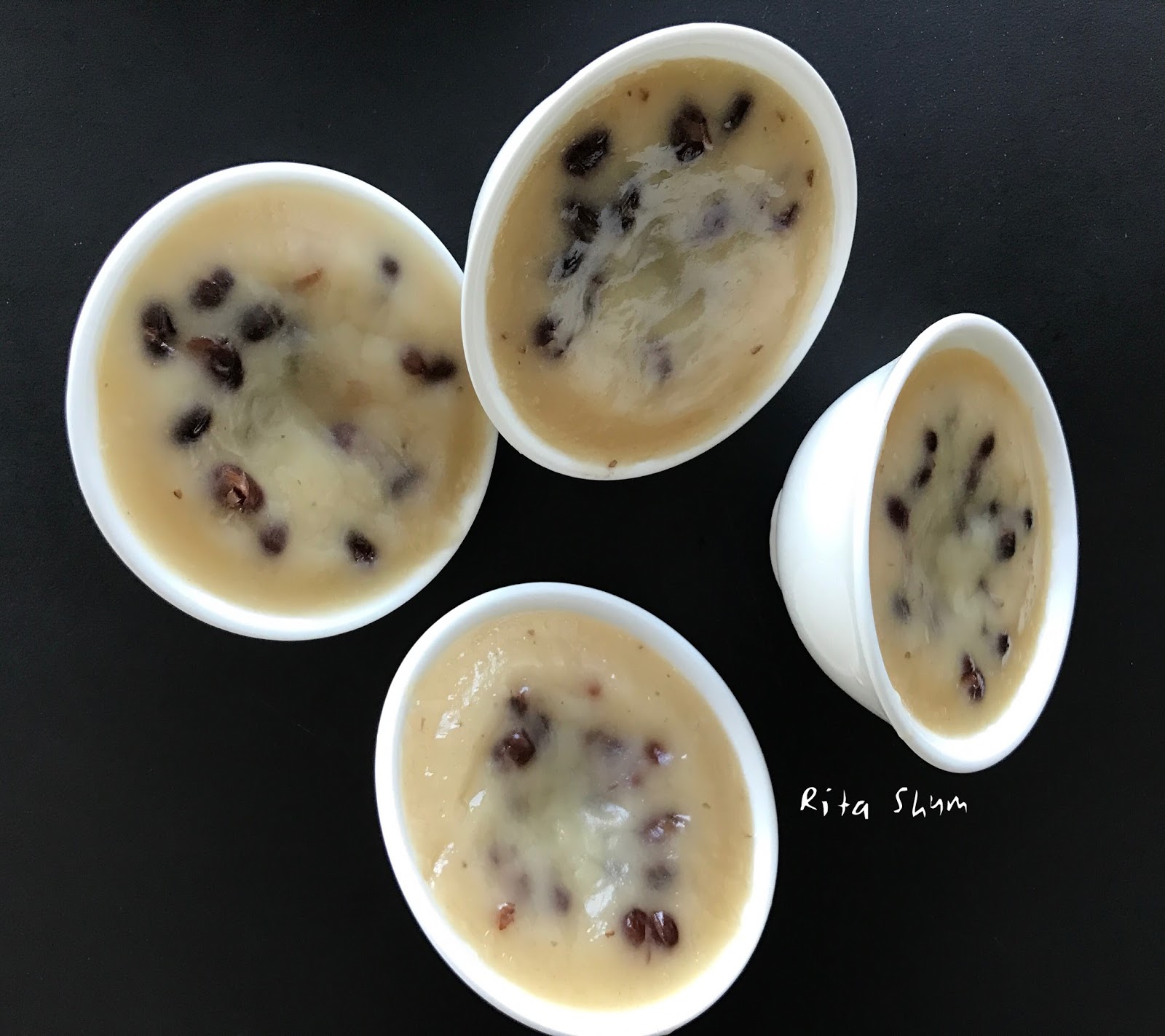 缽仔糕 （米漿版）Steamed rice pudding with red beans ~ Rita Shum