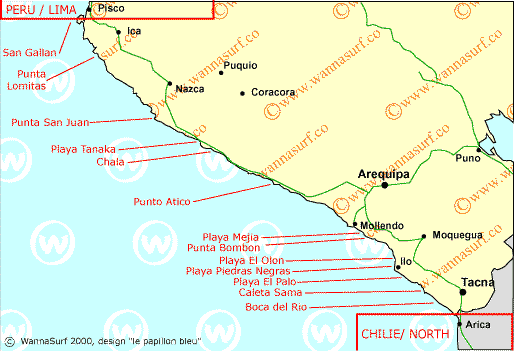 hiya wa howa aswat: Peru Surf Spots