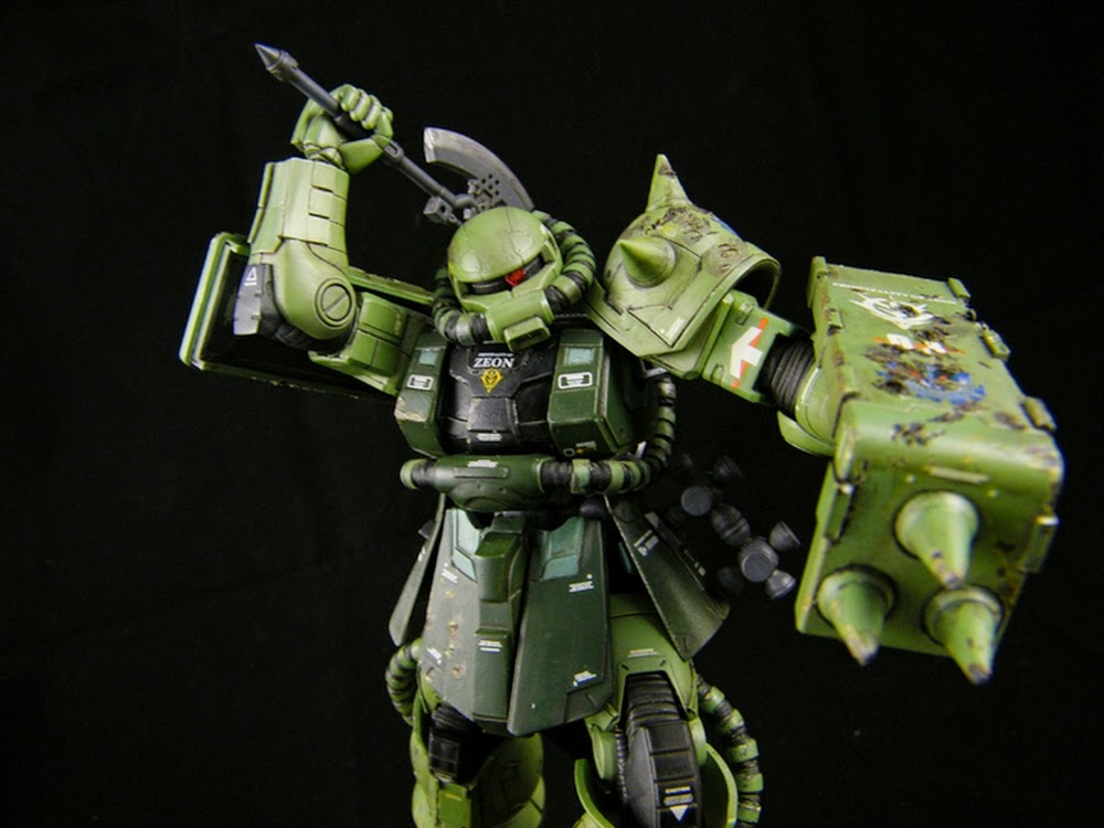 Custom Build: HG 1/144 Zaku II (Gundam Thunderbolt ver.) - Gundam Kits ...