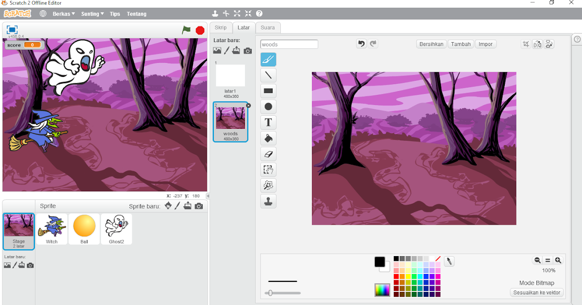 membuat game dengan scratch 2
