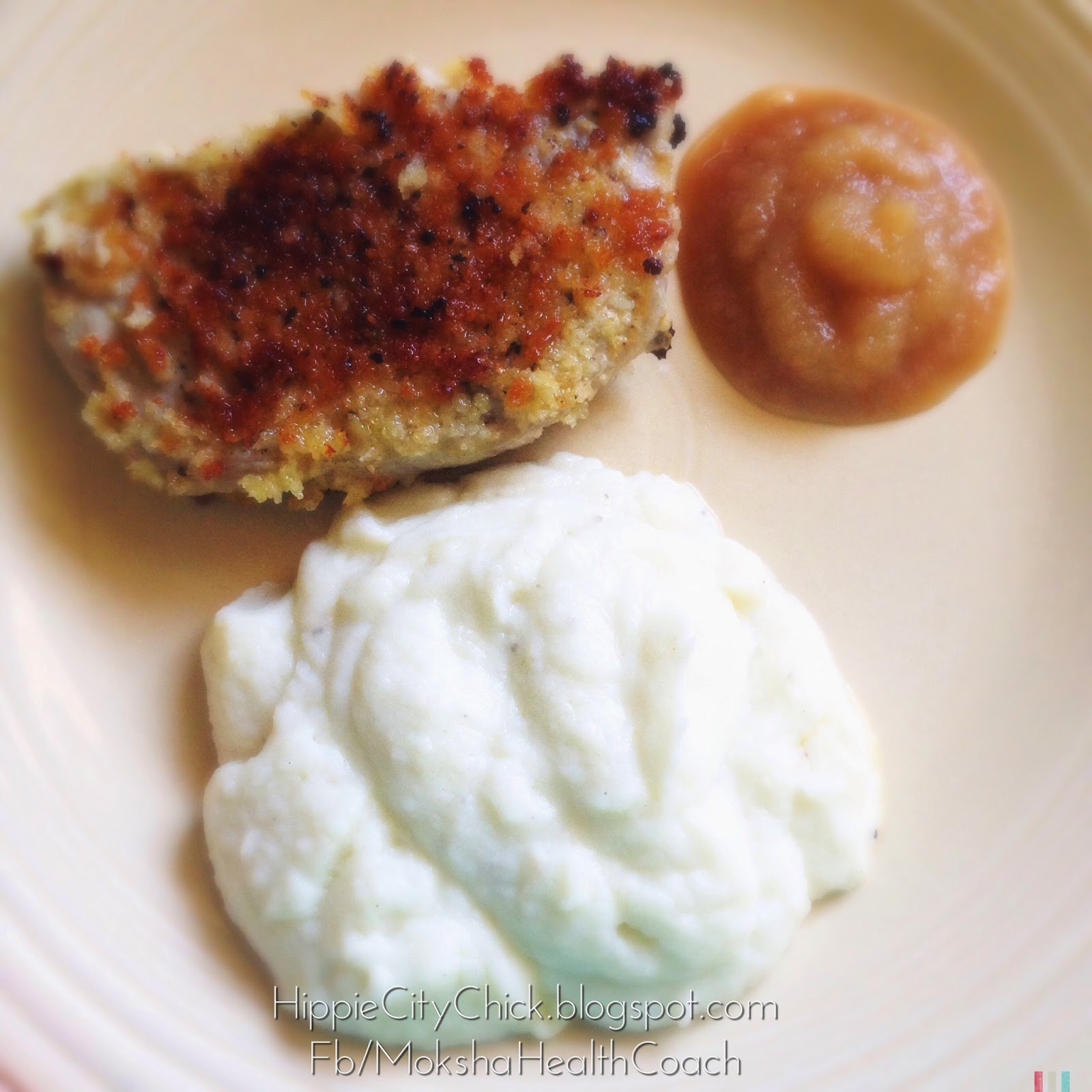 Hippie City Chick: Cauliflower Puree with Pork Chops