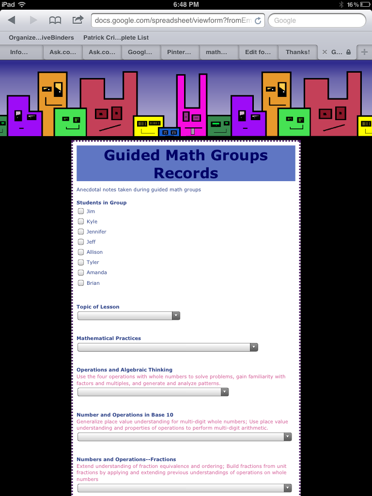 Think * Share * Teach: Make My Forms Yours: A How-To Guide