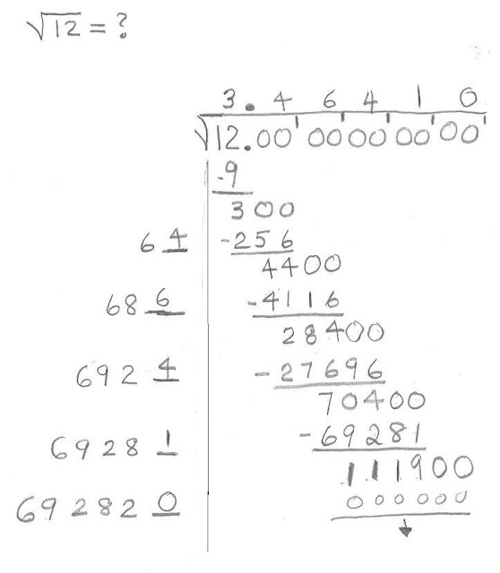 Math Topics, Problem Solutions and Teaching Ideas: Square Roots - Pre ...