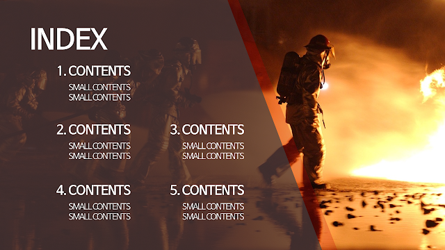 EZ세상: [Powerpoint Design] Fire,Firefighter,Emergency,911 PPT Template ...