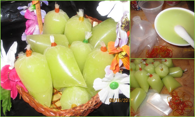 Welcome to KimKhanh's Culinary Creations: Sinh Tố Đá Bịch - Dưa Gan