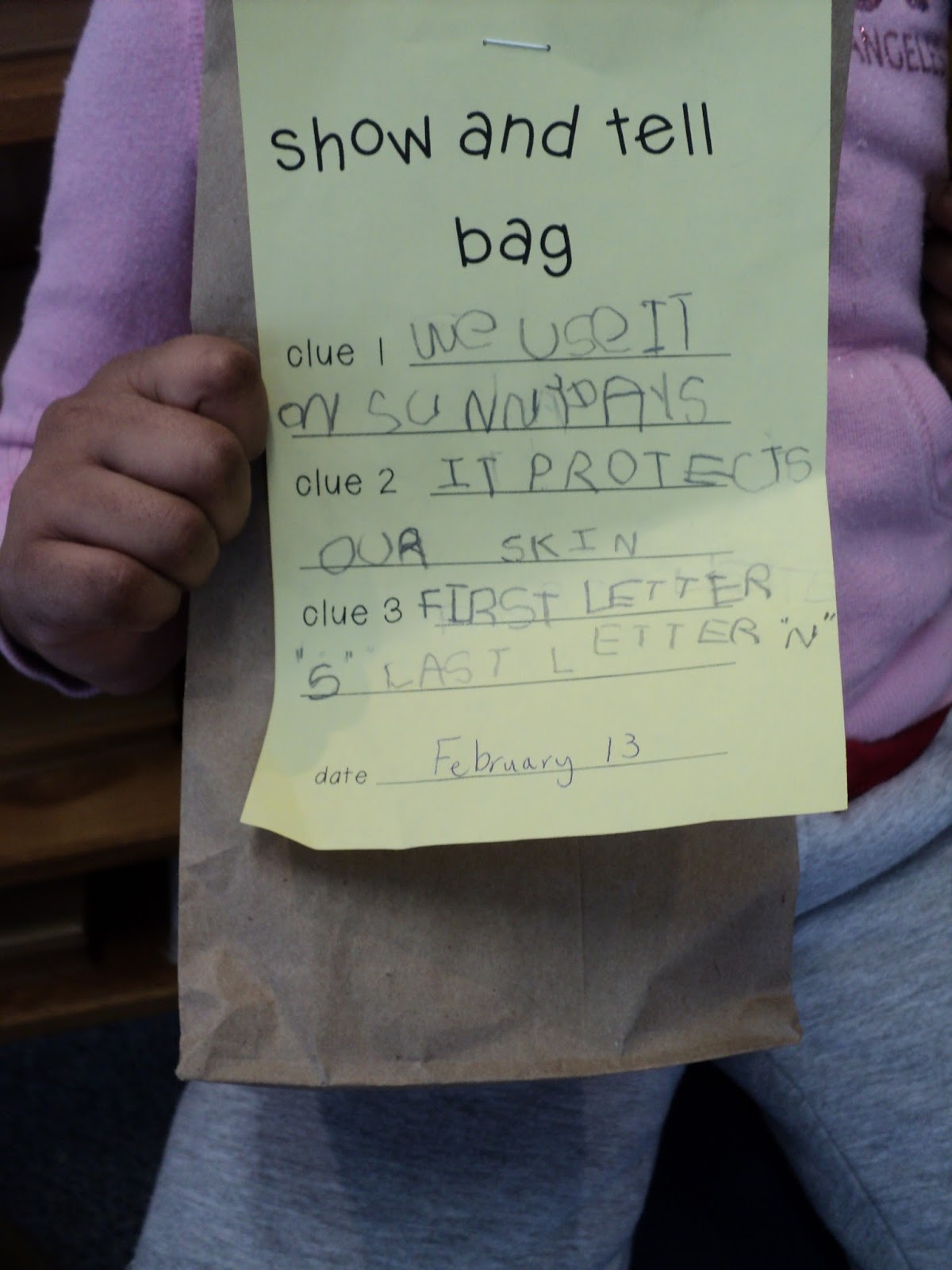 montessori magic: Show and Tell Bag