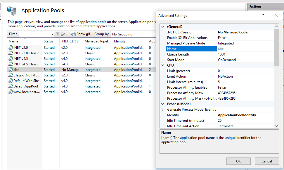 Asp Net Core In Process Hosting On Iis With 2 2（转载 Configure And Host