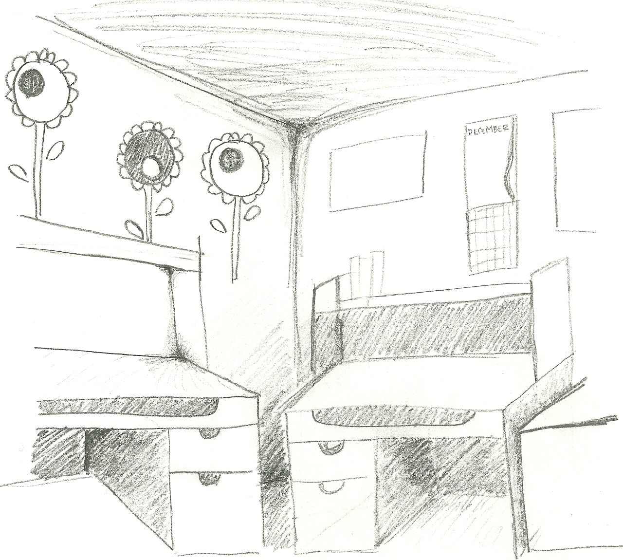 taylor brock design portfolio: Room Corner Sketch