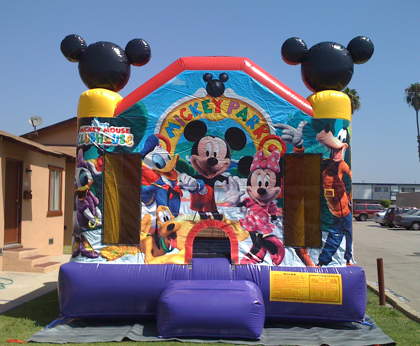 Inflatable Kingdom Kidz Zone: Mickey Park Bouncer - Ridgeland ...