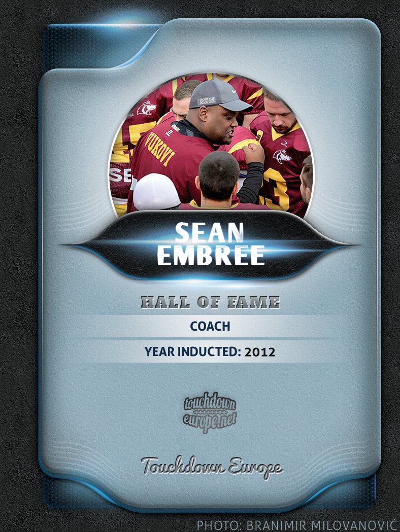 Hall of Fame: Sean Embree, Coach | Touchdown Europe