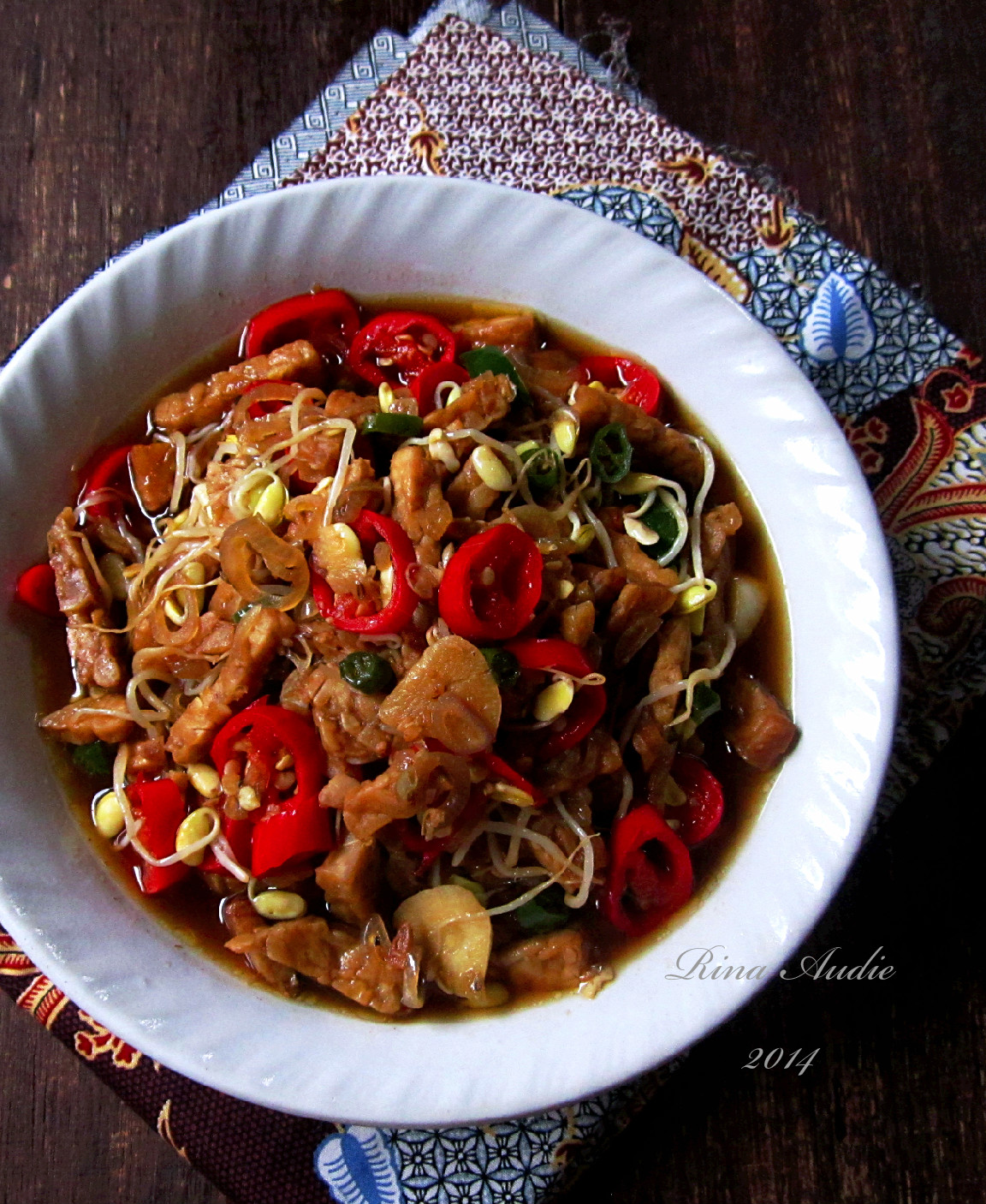 Oseng Tempe dan Tauge Kedelai - DapurManis
