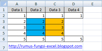 Rumus Fungsi Excel: Fungsi Shift Cells Pada Delete di Excel