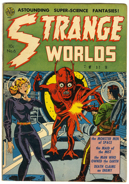 Flyer Goodness: Strange Worlds Comic Covers (1950s)