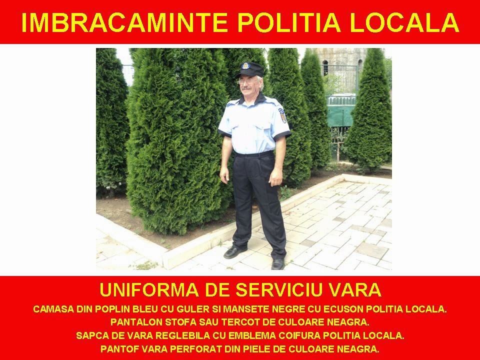 UNIFORME POLIȚIA ROMÂNĂ ȘI POLIȚIA LOCALĂ