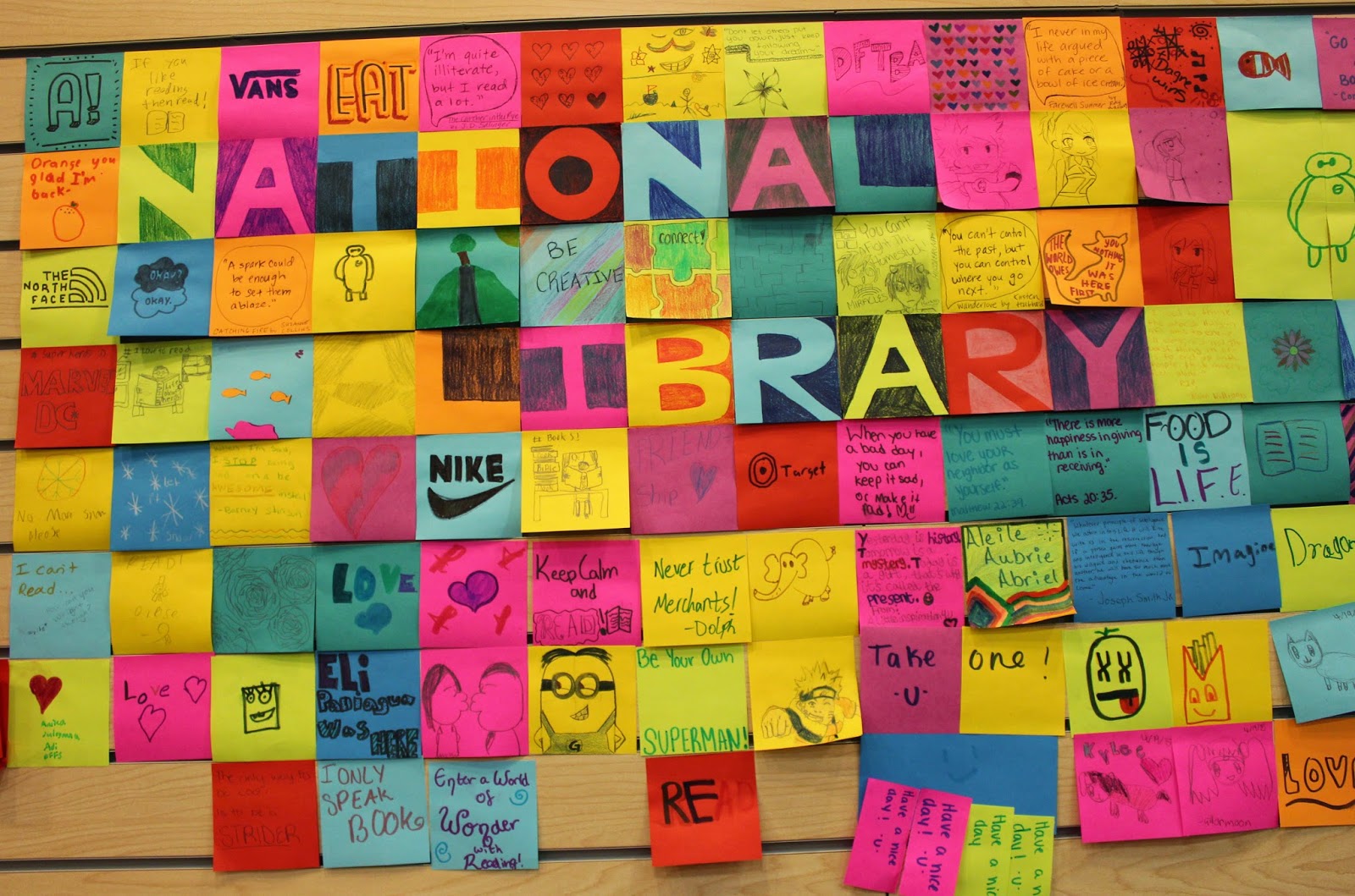 Teen Blog @ FRVPLD: Sticky note collage photos!