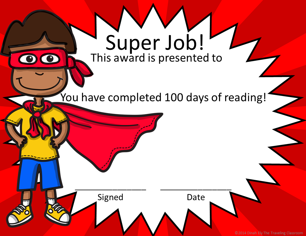The Traveling Classroom: Free Super Hero Awards!
