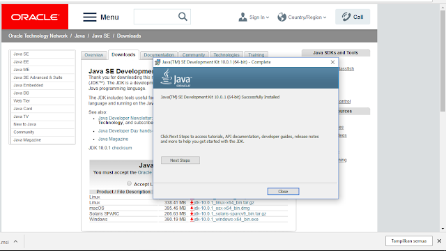 Tutorial Install Java Di Windows