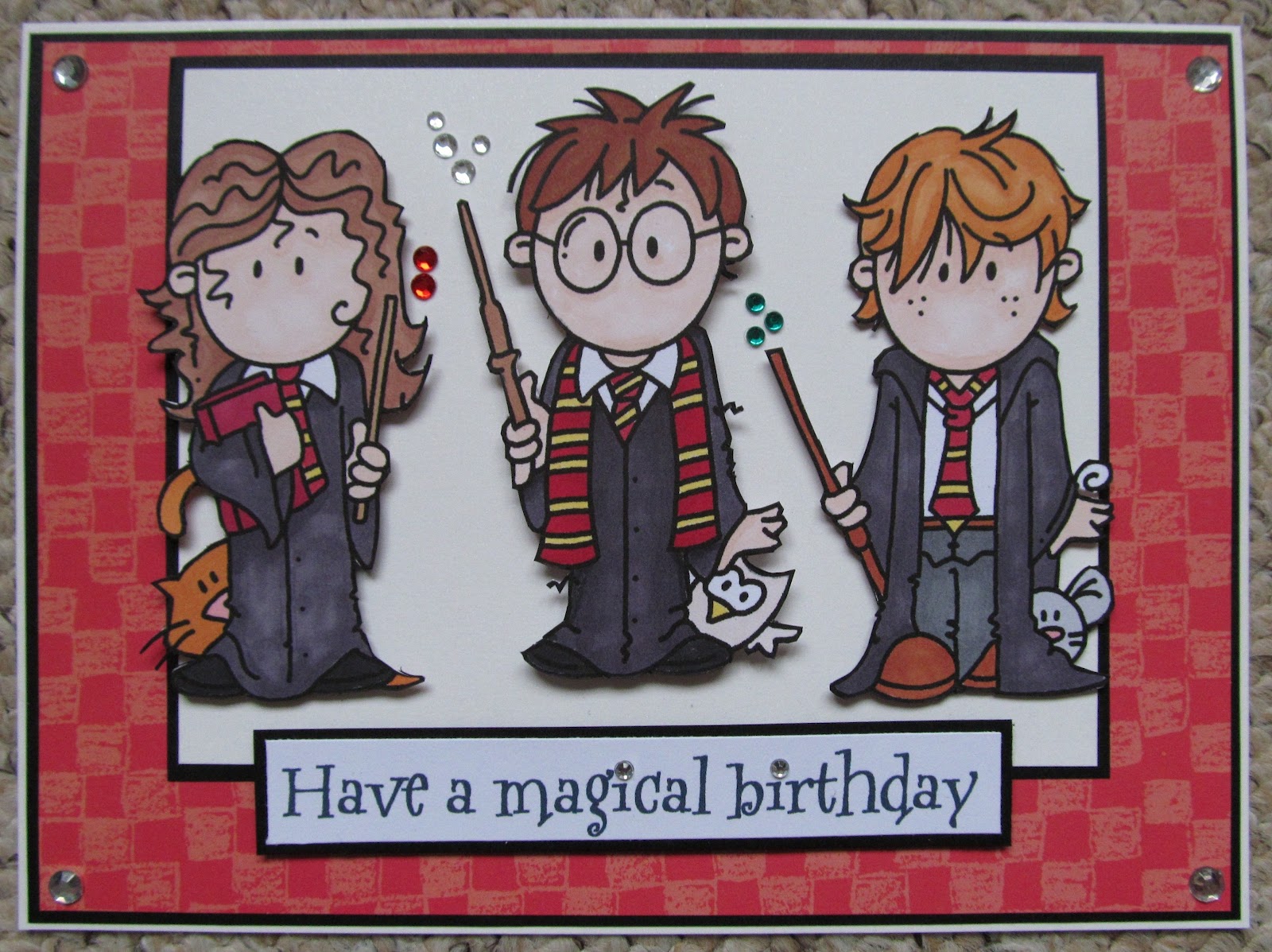 Rachel's Crafty Adventures: Harry Potter themed card