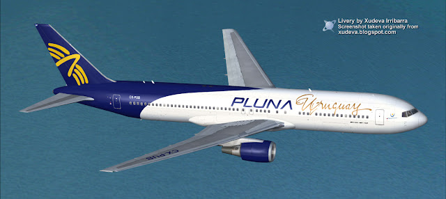 xudeva.blogspot.com: Pluna Líneas Aereas Uruguayas Boeing 767-33A/ER CX-PUB