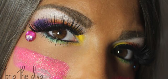 Bria the Diva: Neon Party Makeup!