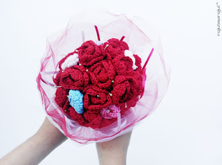 Buket Bunga Rajutan - Rajut Merajut by Perajut Muda