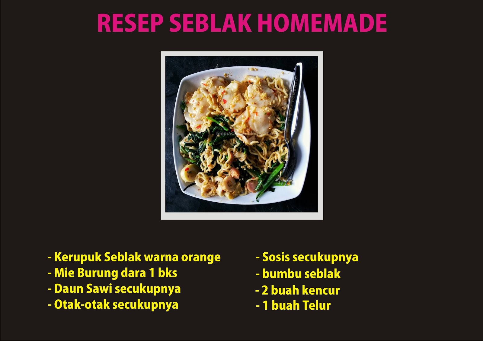 Resep dan Cara Membuat Seblak Enak dan Menarik - livefood