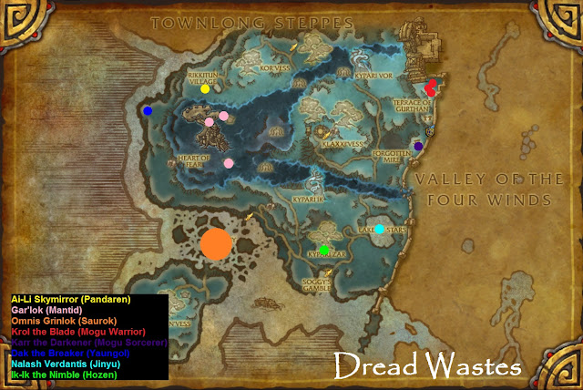 WoW Rare Spawns: Dread Wastes Rare Champions