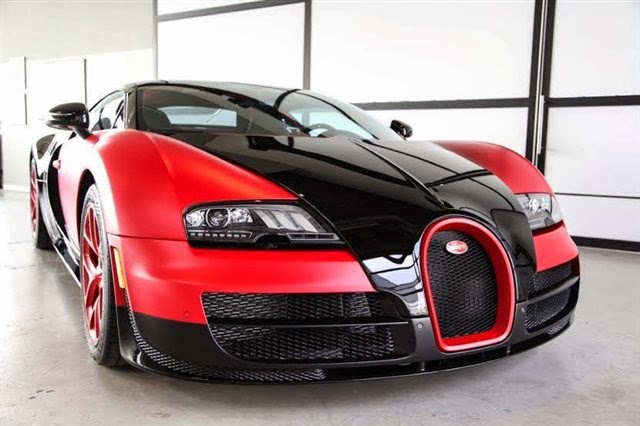 The Gear Shift: Unique Matte Red Bugatti Veyron Grand Sport Vitesse For ...