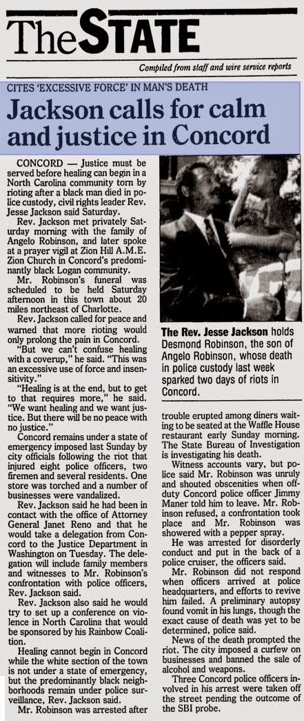 The Latest Outrage: Angelo Robinson: Another Black Man Killed For ...