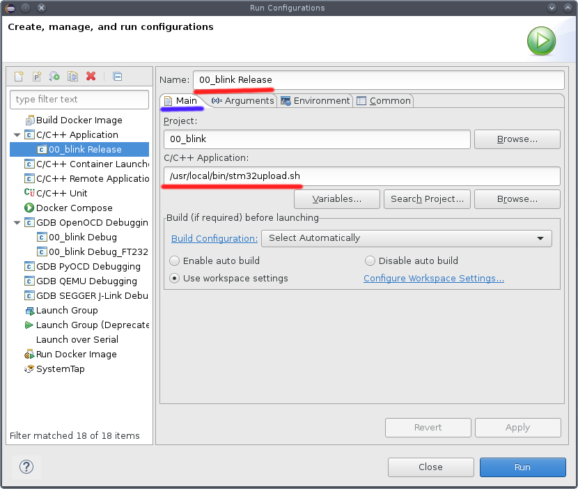 Настройка: Eclipse, SW4STM32, STM32CubeIDE и Qt Creator, для отладки проекта на STM32F103C8 ...