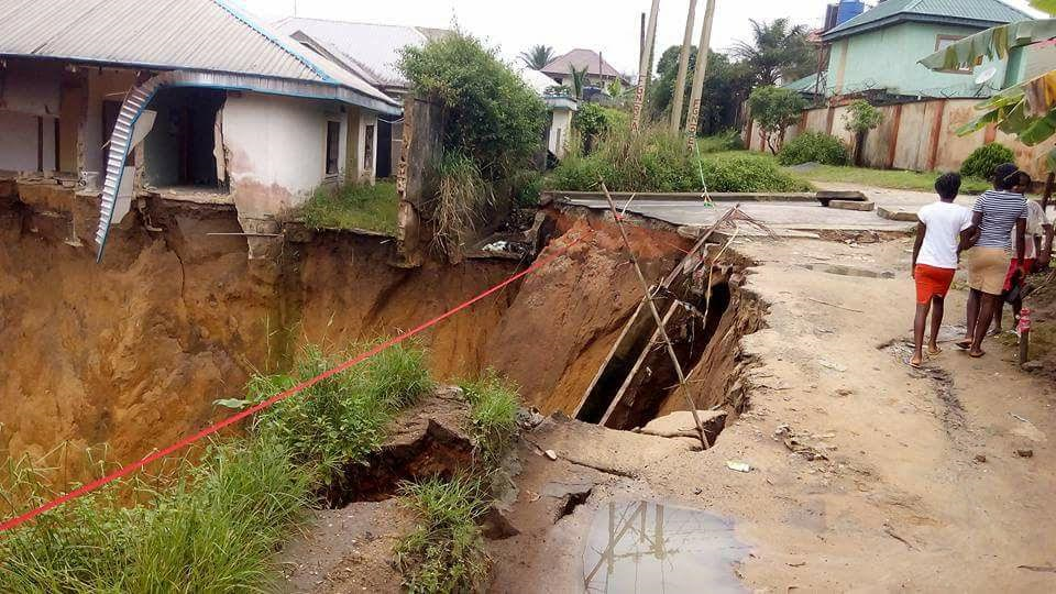 Catastrophic erosion eats into foundation of houses and threatens to ...
