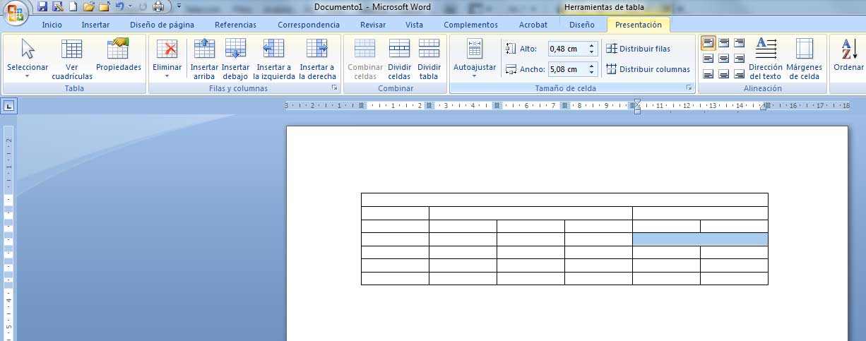 WORD: WORD_TUT_16_Ejercicio diseño de tablas