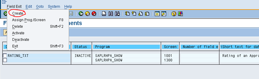 SAP TECH: Example for Global Field Exit