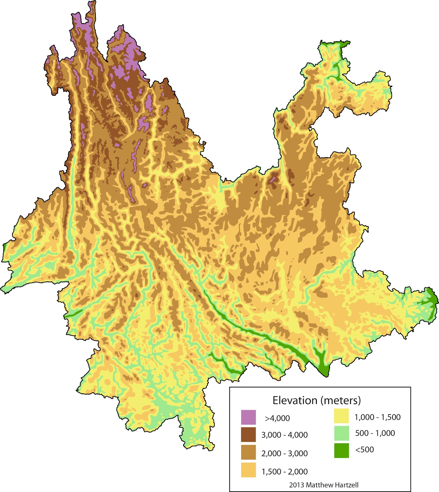 World Maps Library - Complete Resources: Elevation Colors On Maps