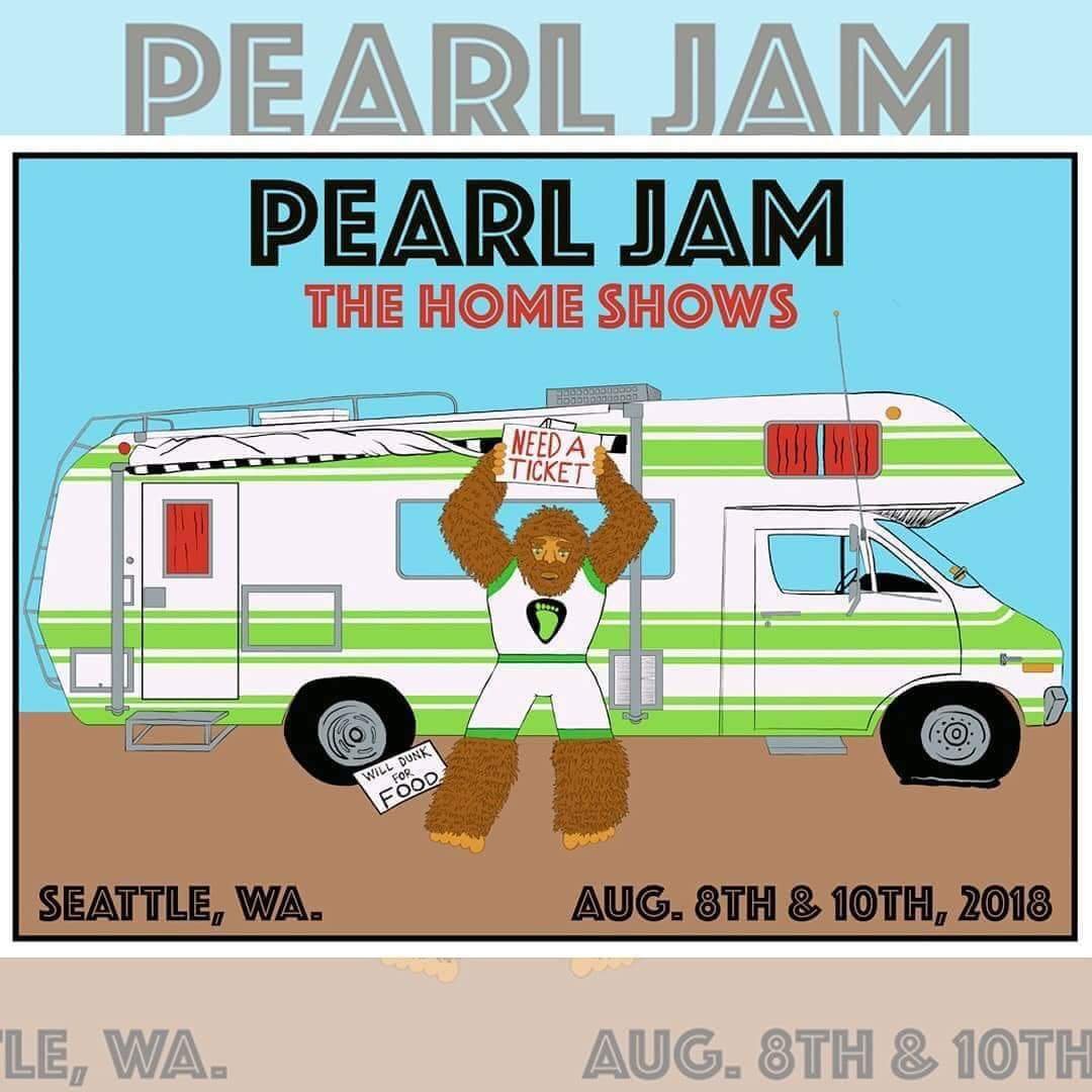 INSIDE THE ROCK POSTER FRAME BLOG: Pearl Jam Seattle The Home Shows ...