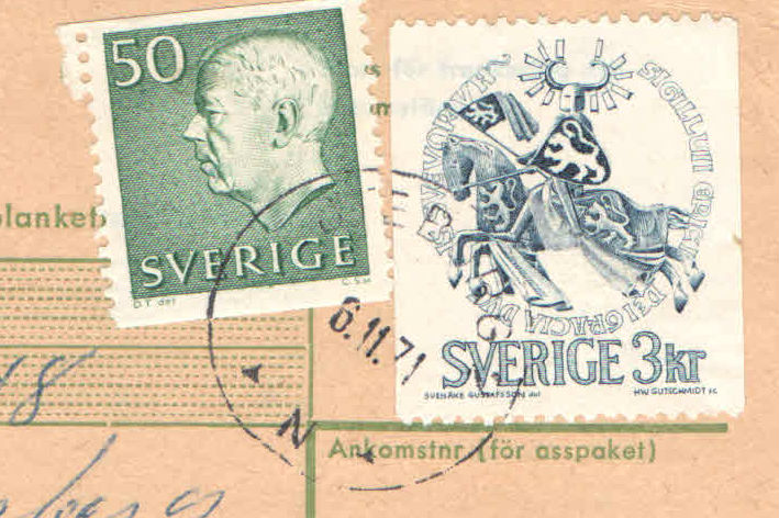 Swedish Definitive Stamps - 1937 to 1973: October 2015