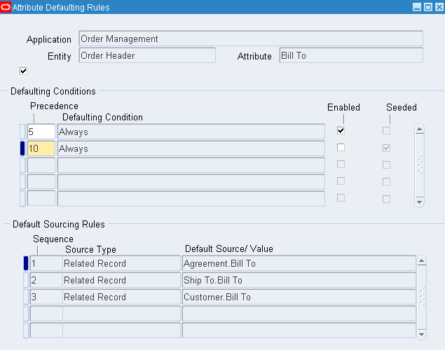 Defaulting Rules In Order Management Oracle Apps