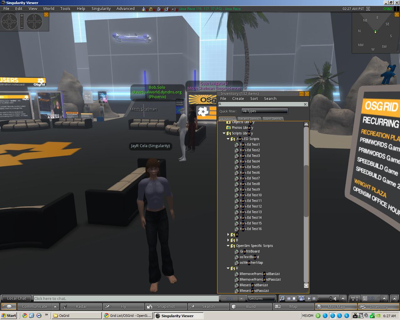 The Virtual World Technologist: Open Sim ~ OSgrid "How To Log In For ...