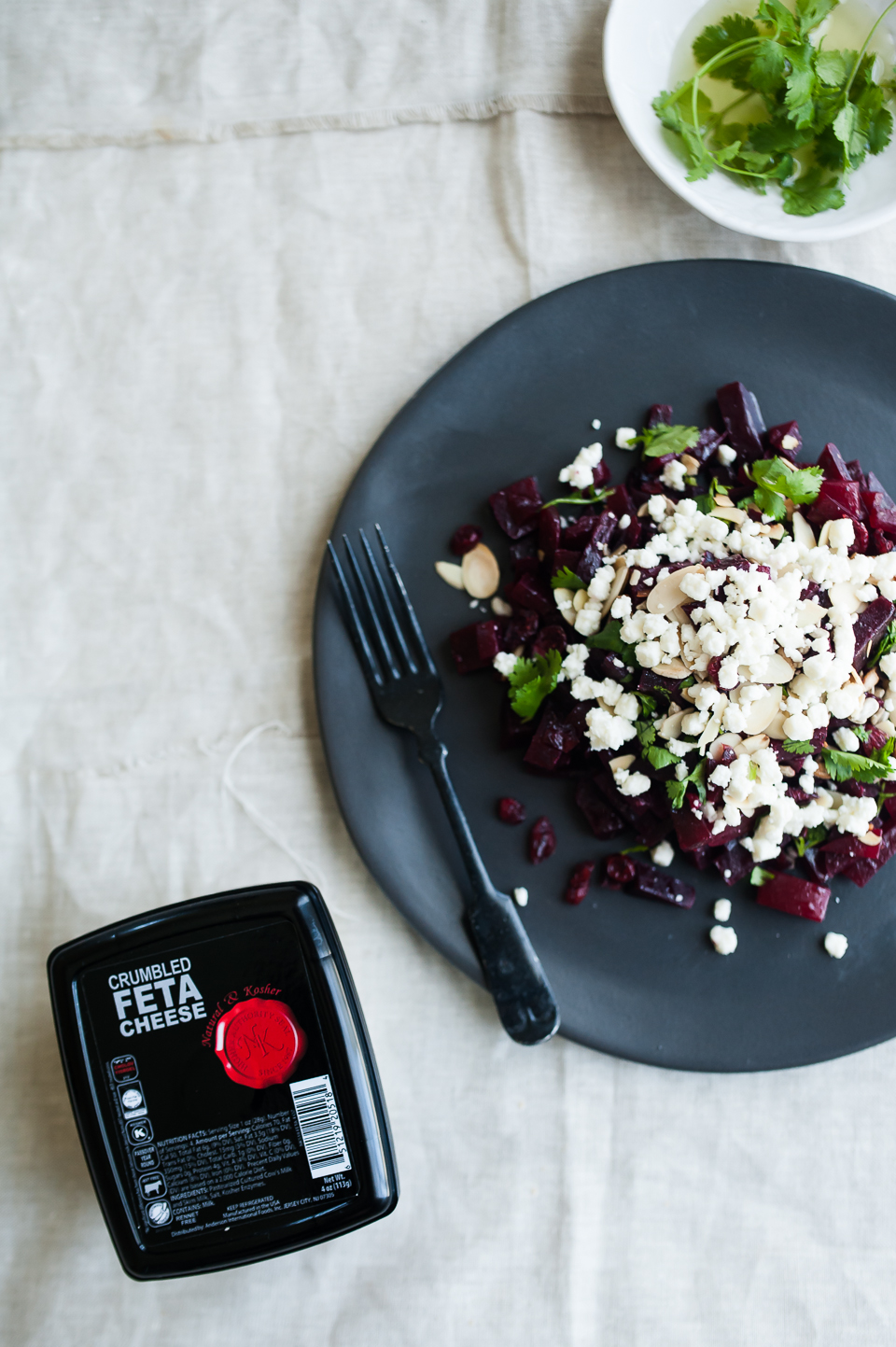 Beet Feta Salad with Cranberries, Almonds and Sunflower Seeds / the ...