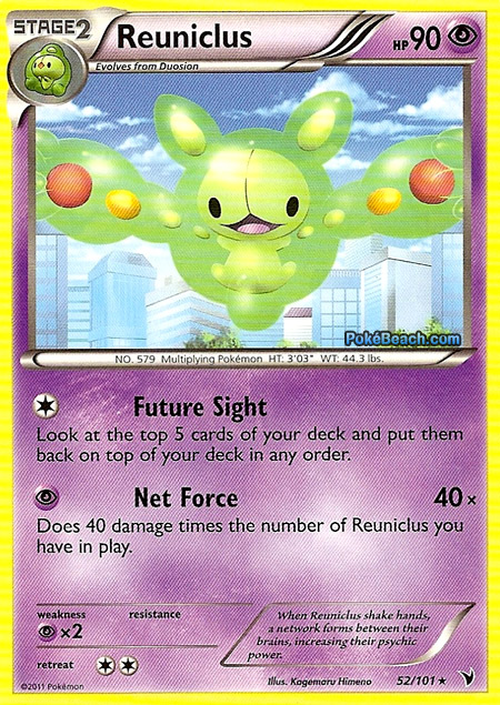 Reuniclus #52/101 -- Noble Victories Pokemon Card Review ...