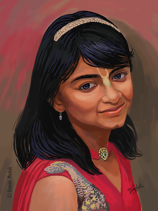 K-Visuals: Taruni Sachdev Portrait Painting