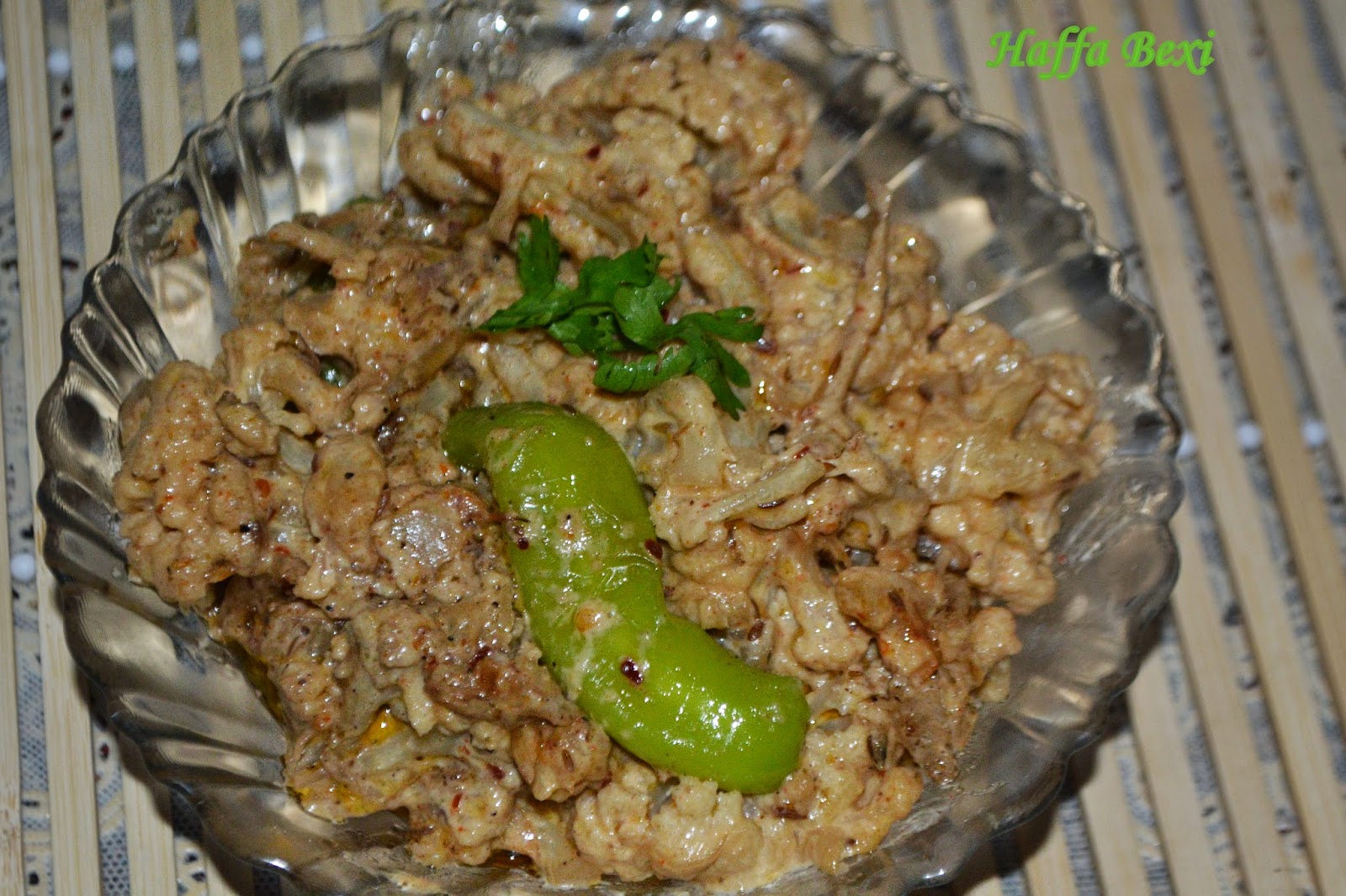 Creamy Cauliflower (Gobi) | Haffa's kitchen adventures