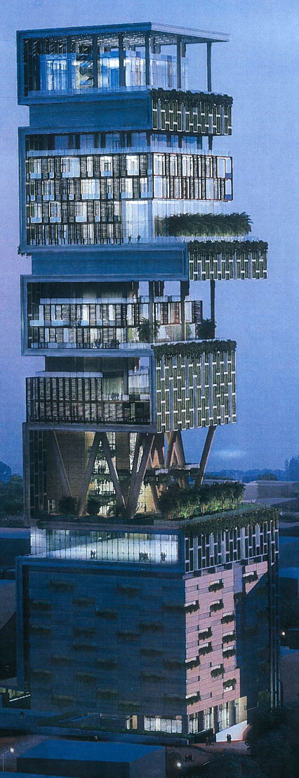 Antilia - One Billion Dollar Home of Mukesh Ambani - Trawel India Mails