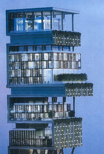 Antilia - One Billion Dollar Home of Mukesh Ambani - Trawel India Mails